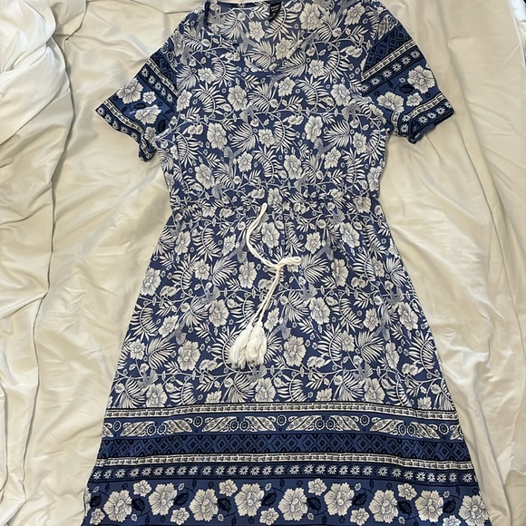 Emory Rose | Dresses | Emory Rose Blue And White Dress | Poshmark